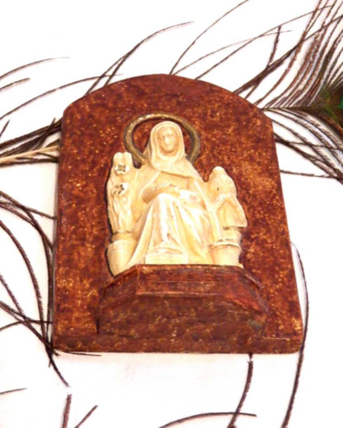 Antique Altar XIX Virgin Altar Small Virgin Altarpiece | Etsy