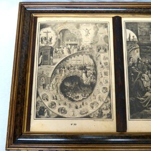 Large Triptych Lithographs, Catechism in Images, Religious Triptych ...