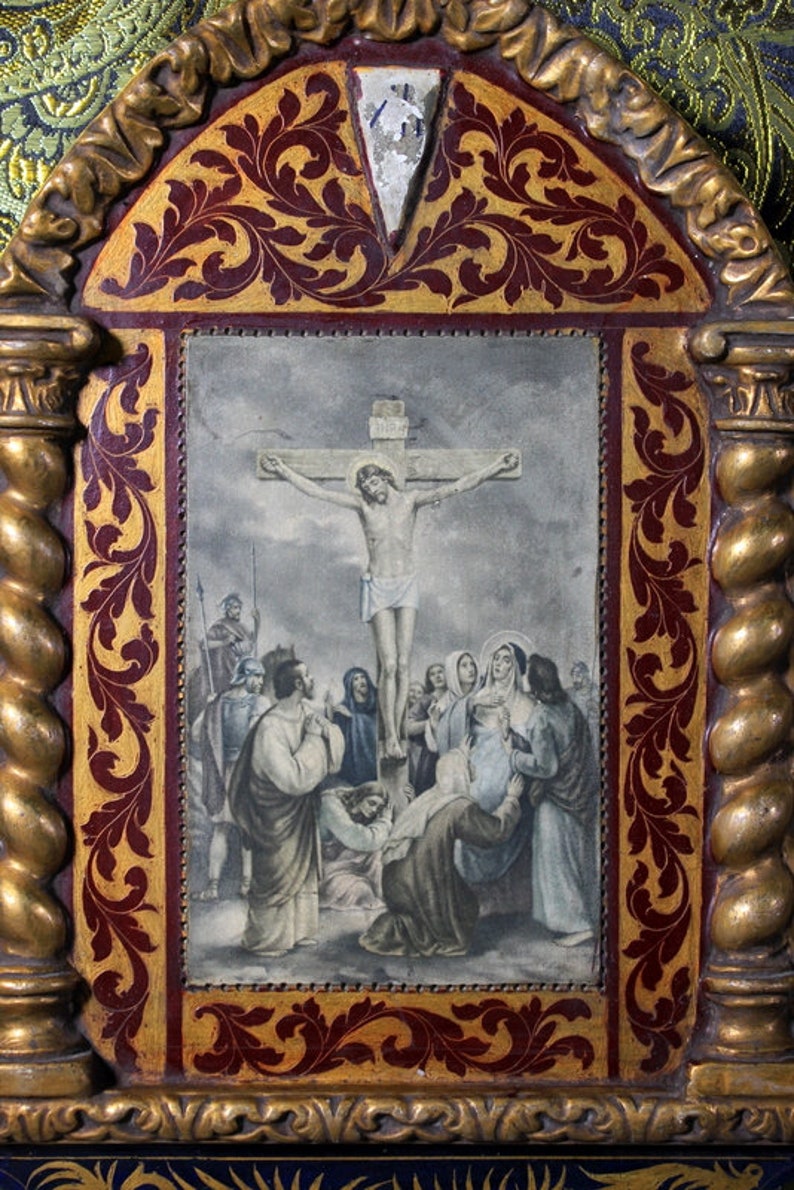 Ancient Religious Icon, via Crucis Nº12, Wooden Icon, Icon With ...