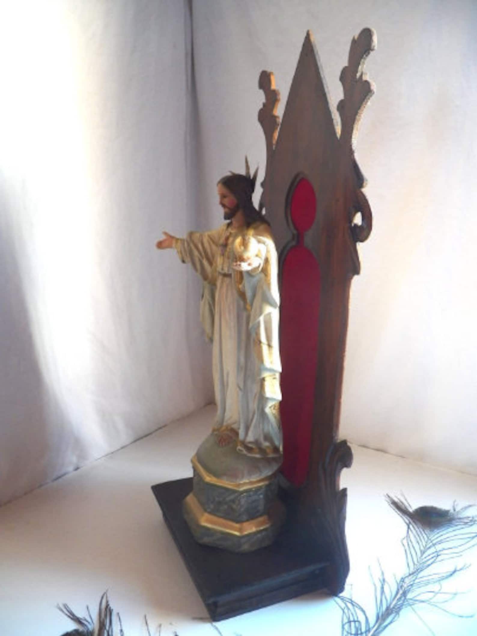 Large Shrine 29'5 Neo-gothic Niche Wooden Shrine - Etsy