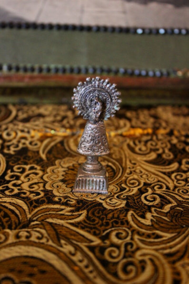 Virgin Pilar Icon Set Ancient Virgin Altars Metal Virgin - Etsy