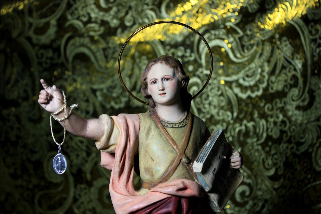 Sculpture of San Pancracio,, OLOT Plaster Statue, Saint Statue, Plaster ...