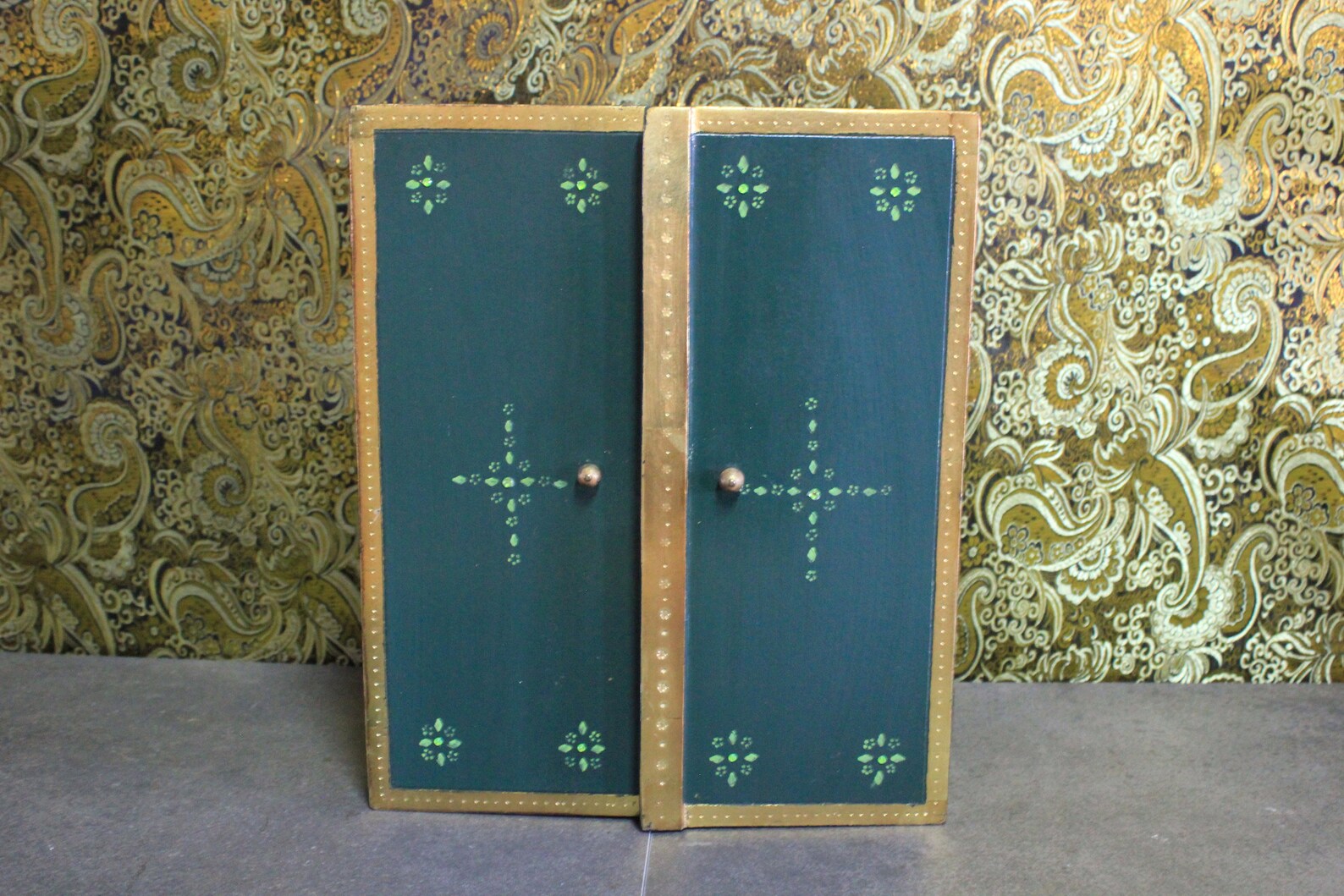 Wooden Triptych Antique Virgin and Child Triptych Work of | Etsy