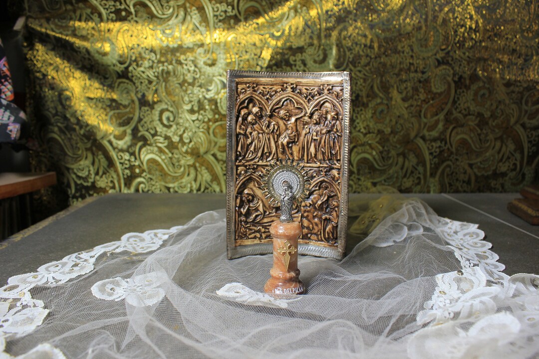 Religious Set, Virgen Del Pilar Set, Icon With Virgen Del Pilar ...