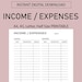 Expense Tracker Printable, Income Tracker, Financial Planner, Monthly ...