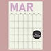 Large Monthly Wall Calendar Printable Bright, Pastel Wall Planner 2025 ...