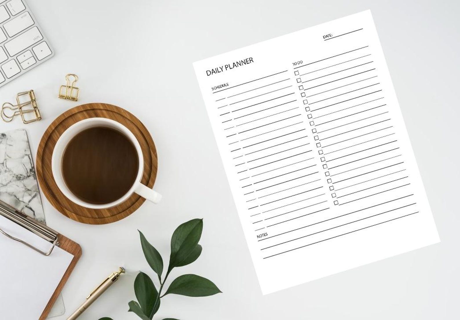Minimalist Daily Planner Printable, Daily to Do List Planner, Planner ...