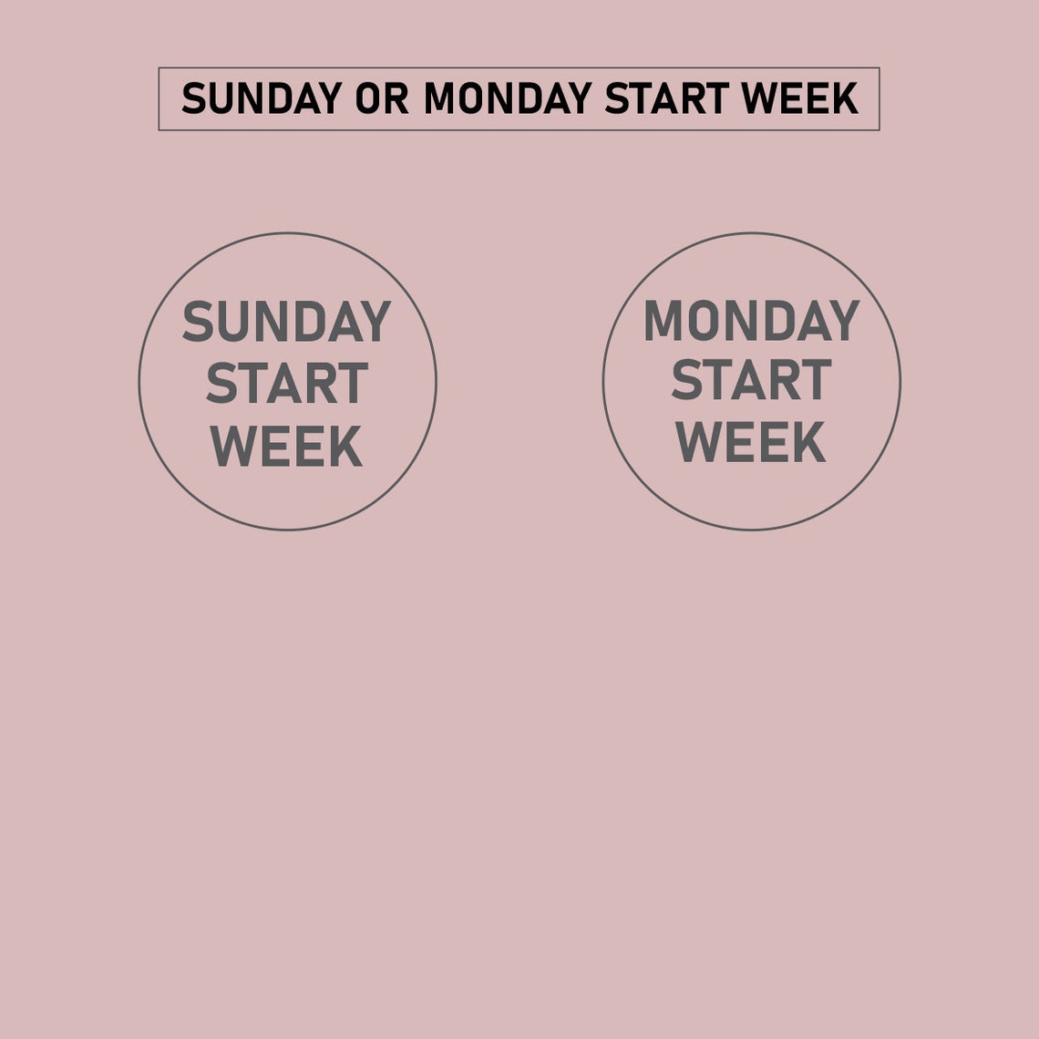 Weekly Planner Printable, Minimalist Planner, Landscape Elegant ...