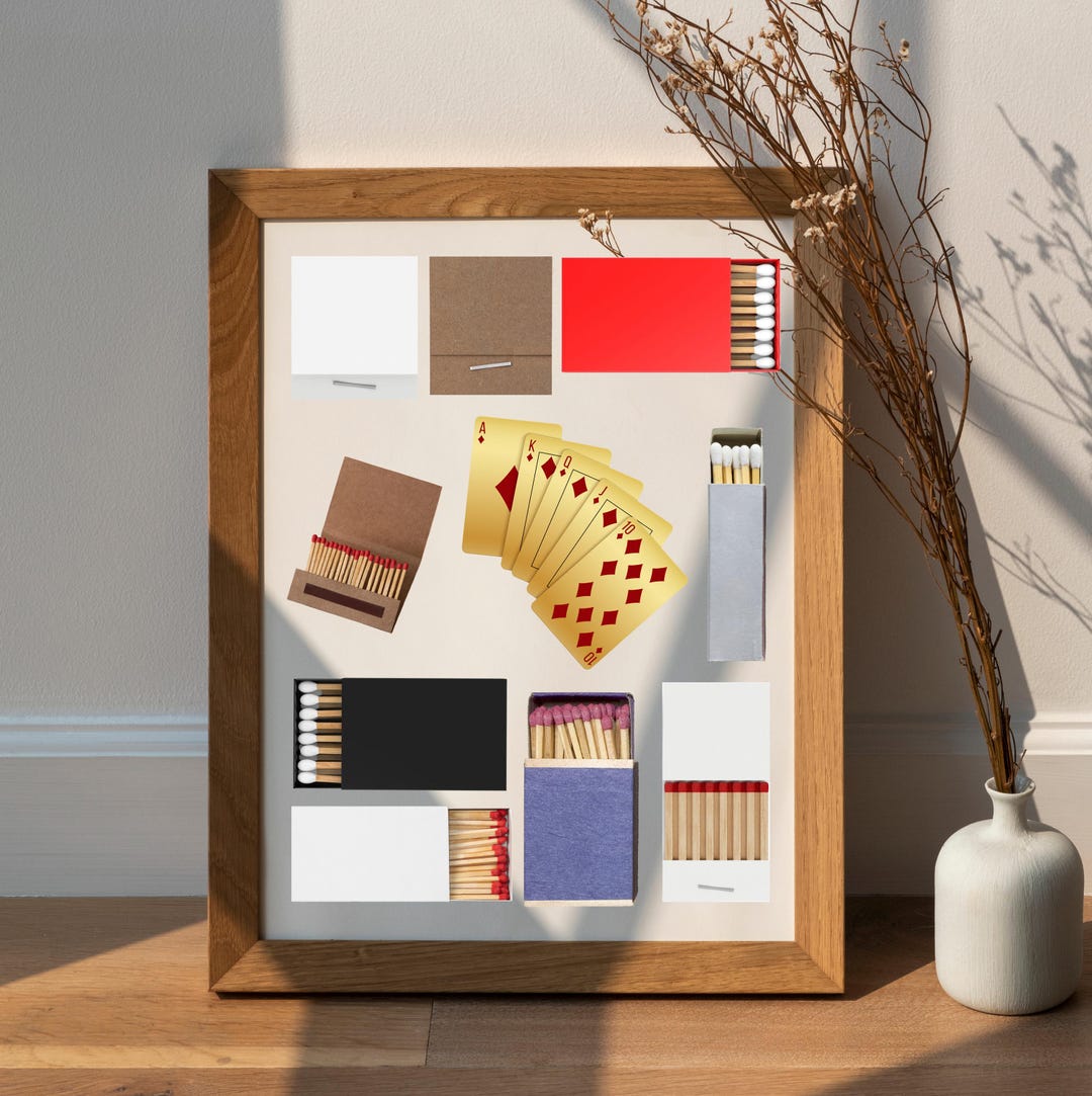 Editable Matchbox Poster Template, Blank Matchbox Template, Digital ...