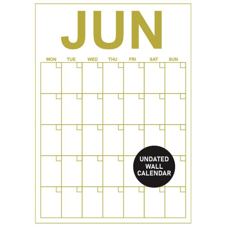 Giant Monthly Undated Wall Calendar Monthly Wall Planner 2025 ...