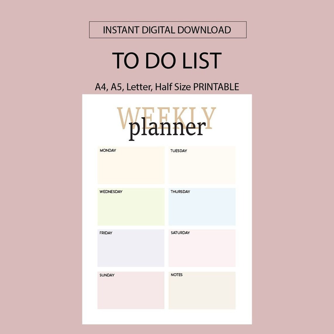 To Do List With Lists for Daily Tasks, Printable and Fillable Templates ...