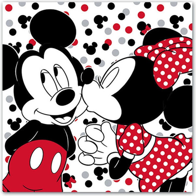 Mickey and Mini Mouse Themed Mat Anti Allergic Machine - Etsy