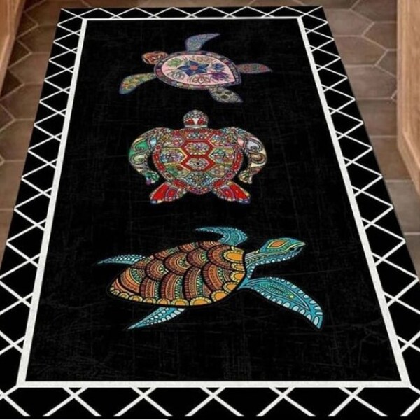 Turtle Runner Rug - Etsy