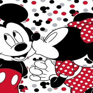 Mickey and Mini Mouse Themed Mat Anti Allergic Machine Washable Non ...