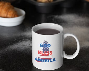 God Bless Coffee Mug - Etsy
