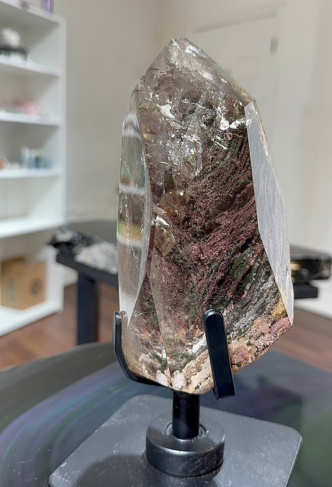 Garden Quartz With Silver Rutile Freeform, Rutilated Garden Quartz ...