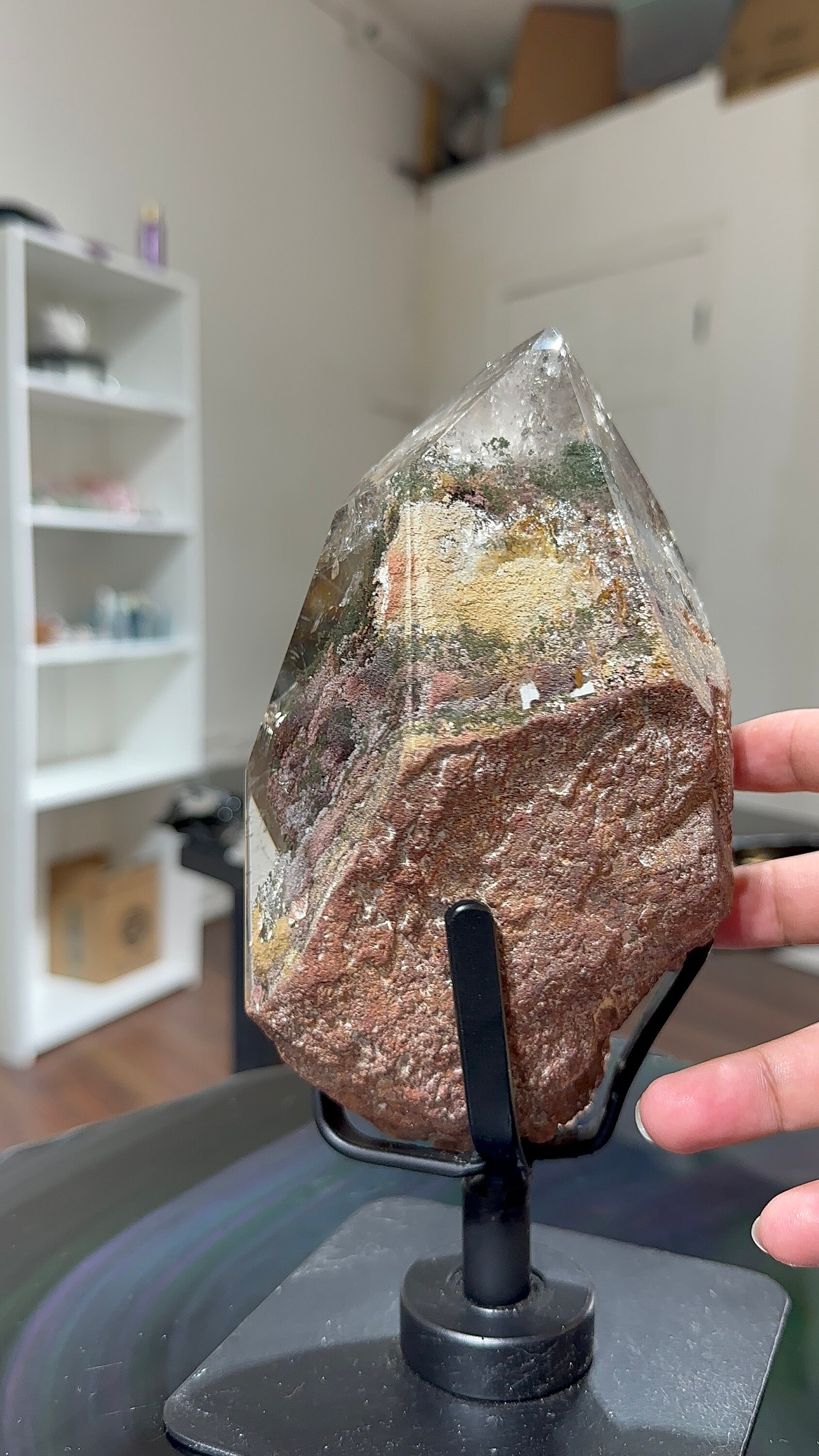 Garden Quartz With Silver Rutile Freeform, Rutilated Garden Quartz ...