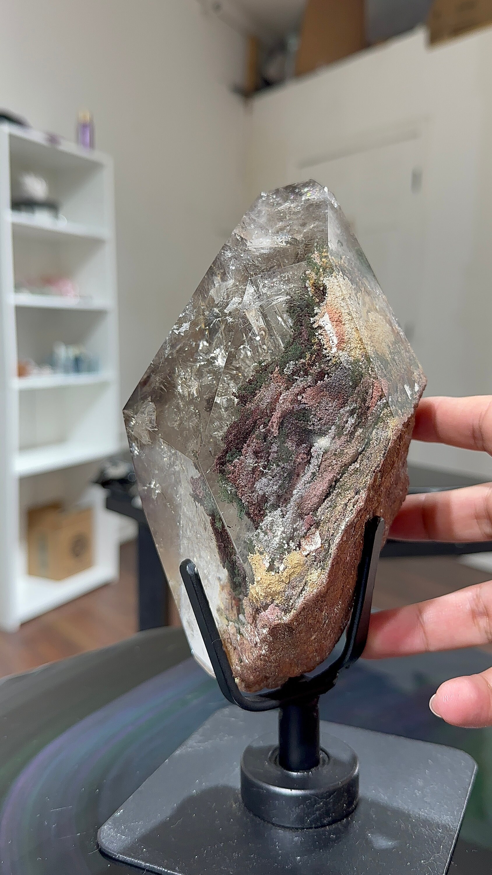 Garden Quartz With Silver Rutile Freeform, Rutilated Garden Quartz ...