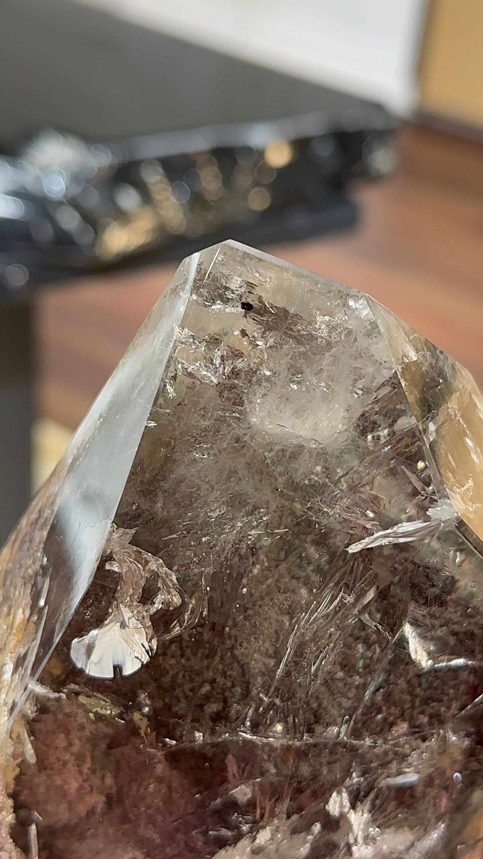 Garden Quartz With Silver Rutile Freeform, Rutilated Garden Quartz ...