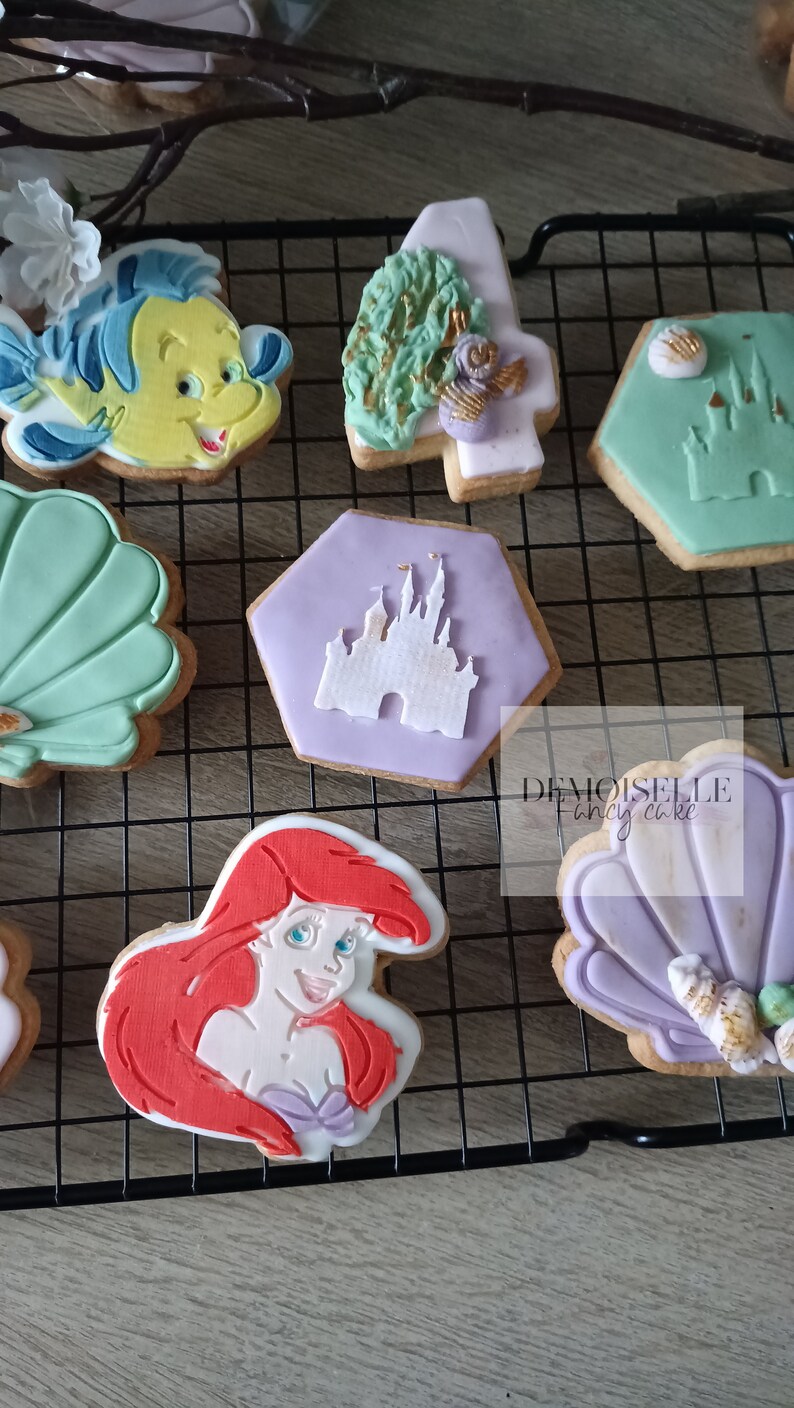 Ariel the Little Mermaid Cookies - Etsy
