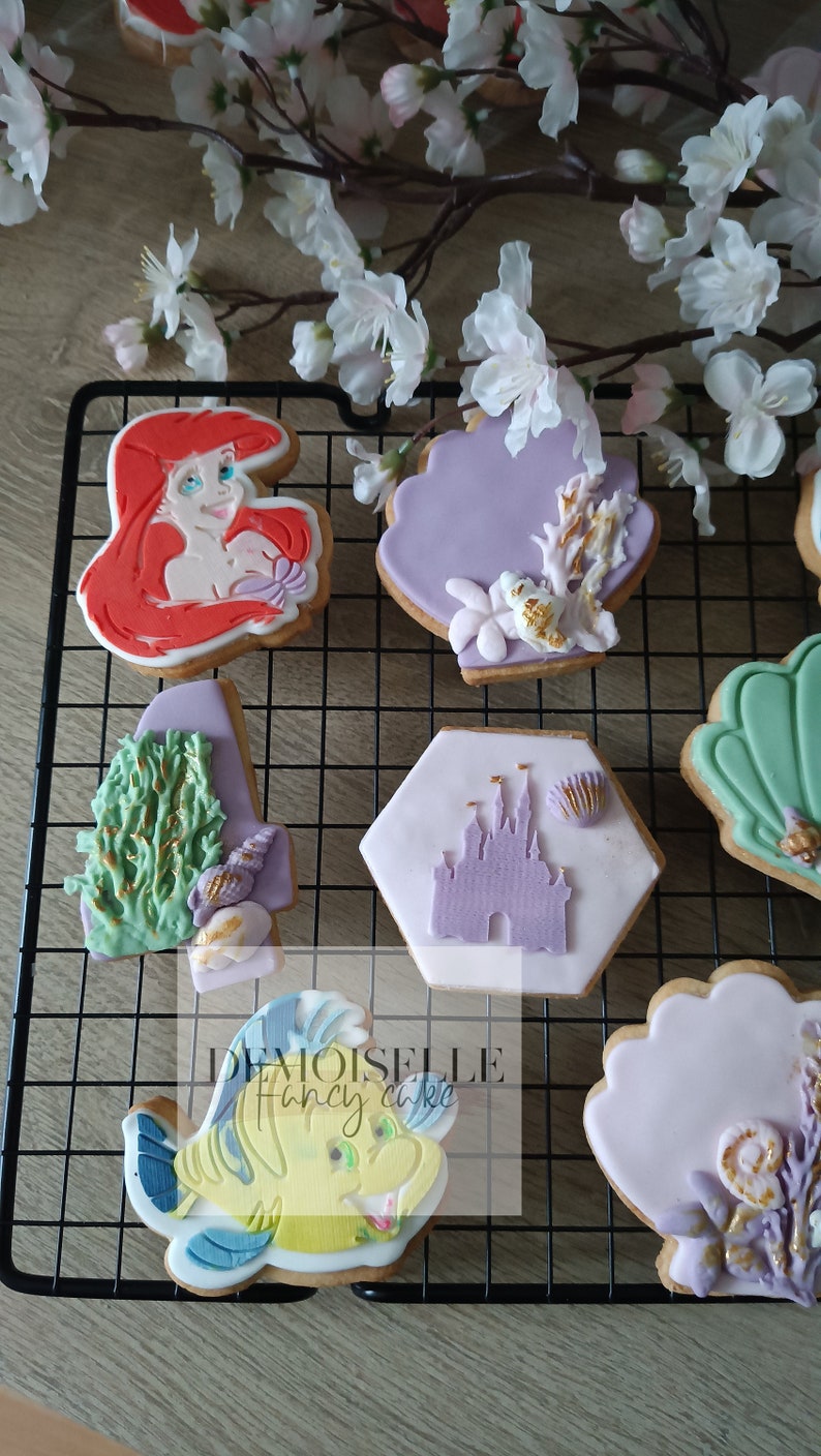 Ariel the Little Mermaid Cookies - Etsy