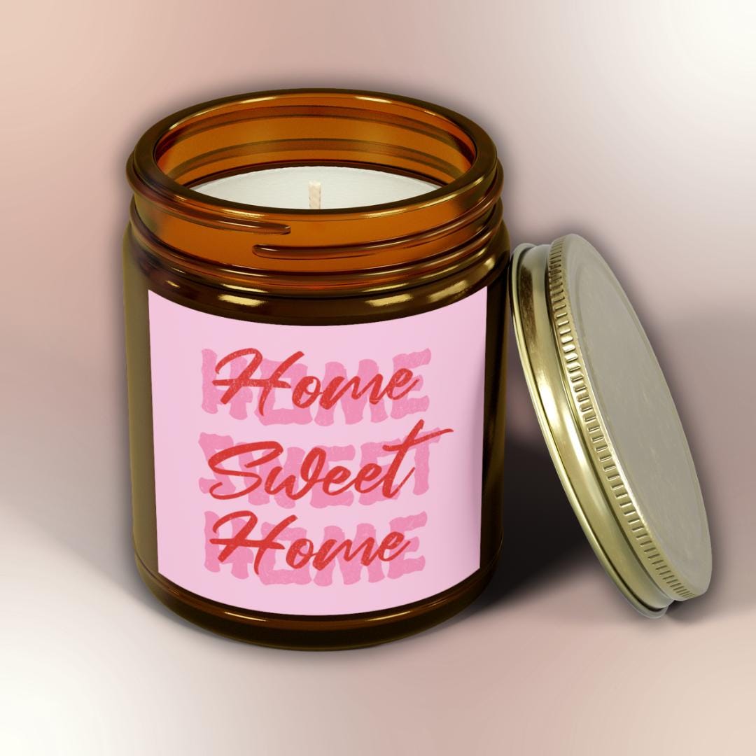 Home Sweet Home Candle, New Homeowner Gift, Present Housewarming ...