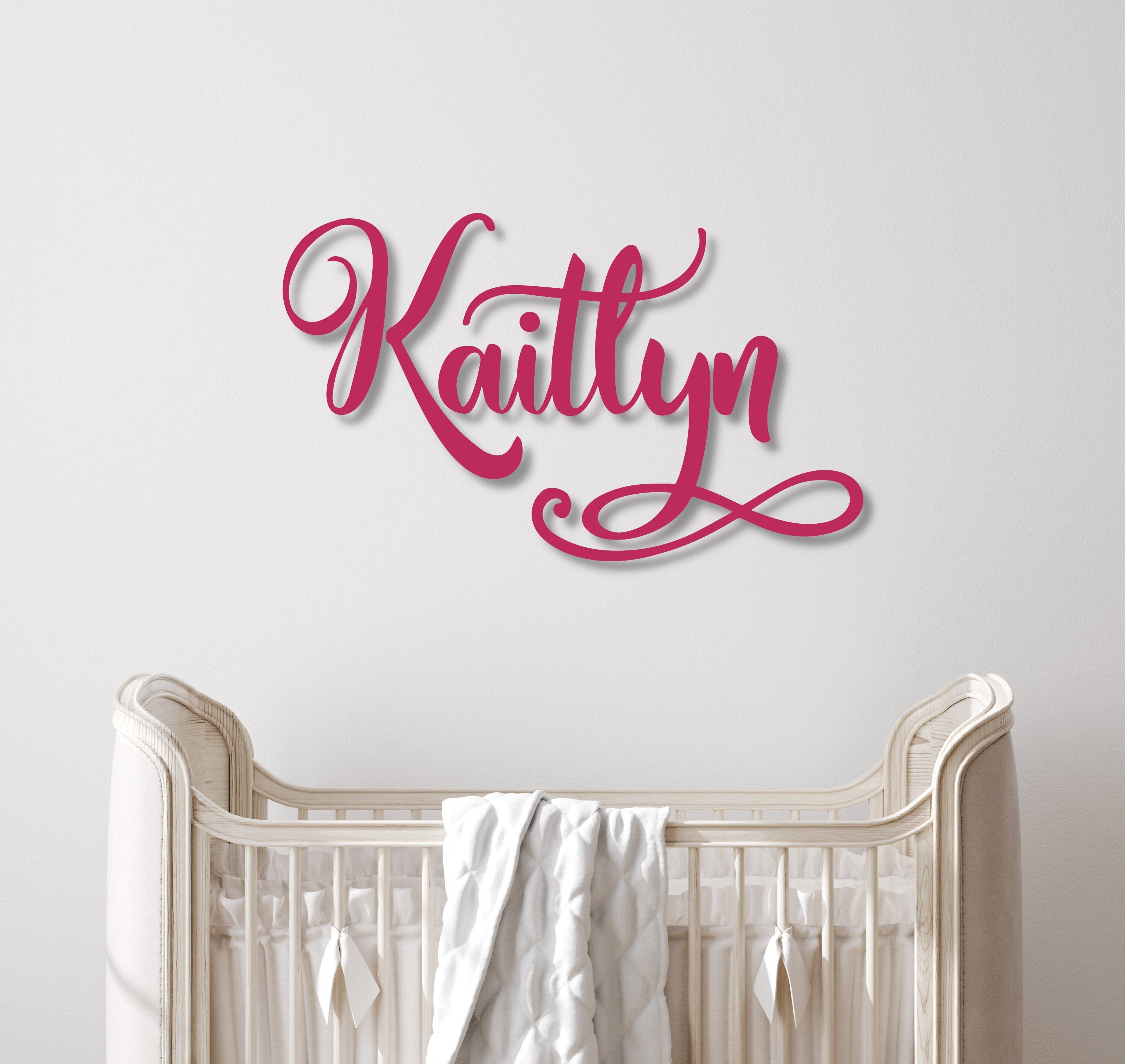 Fancy Script Name Sign with Custom Swirls and Swooshes For | Etsy