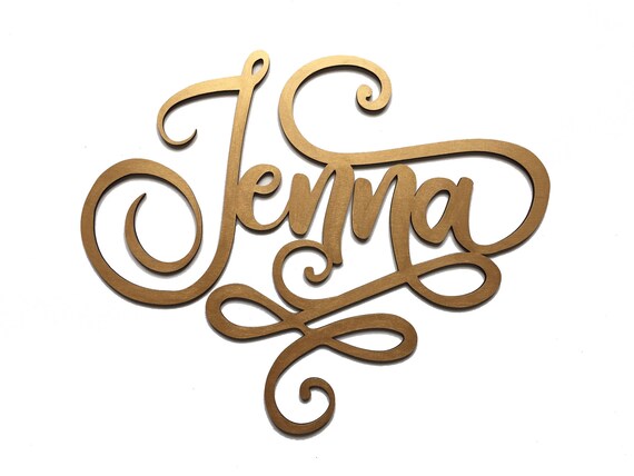 Fancy Script Name Sign for Nursery Over the Crib or Kids - Etsy España