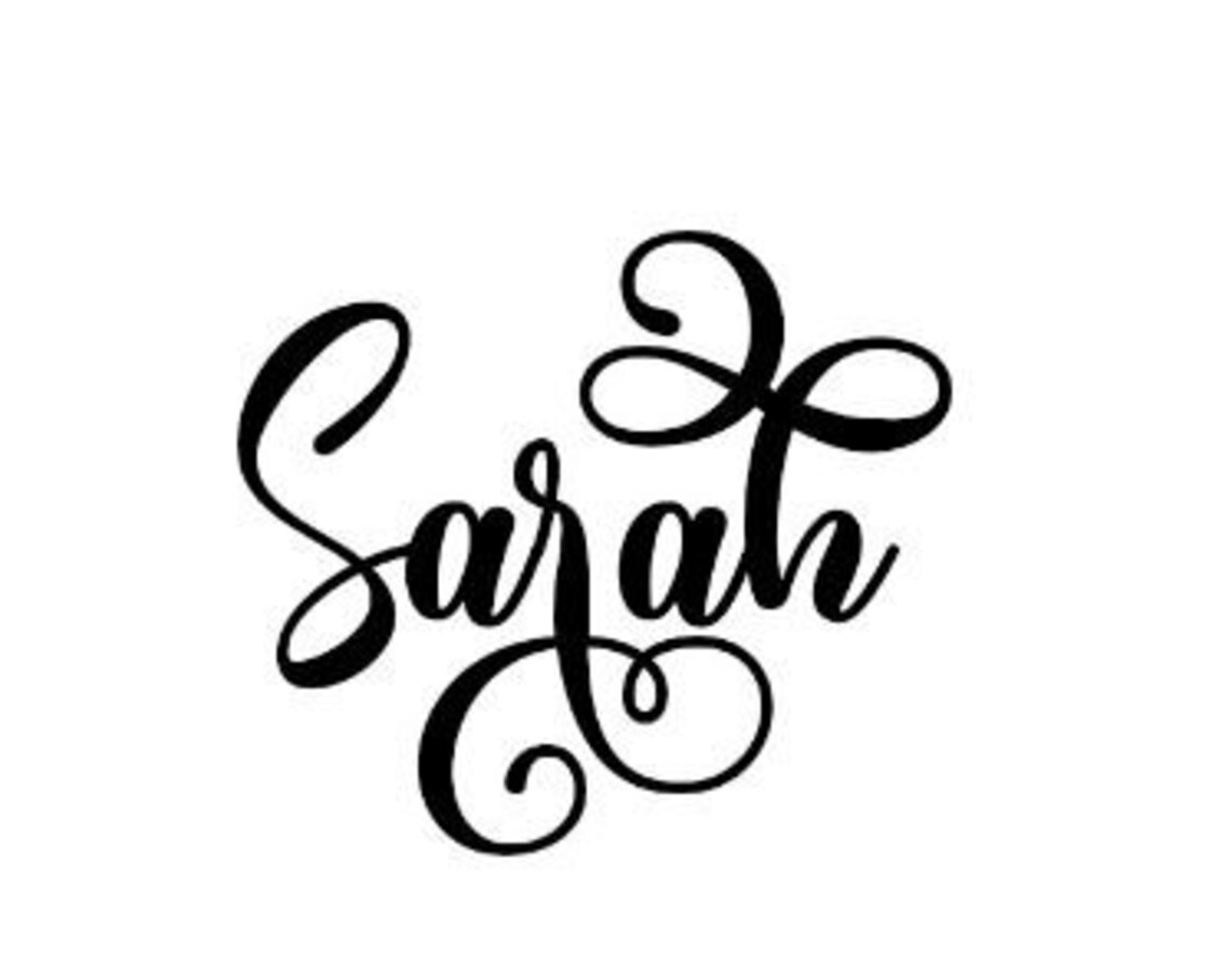 Fancy Script Name Sign with Custom Swirls and Swooshes For | Etsy