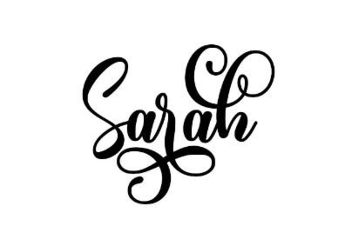 Fancy Script Name Sign with Custom Swirls and Swooshes For | Etsy