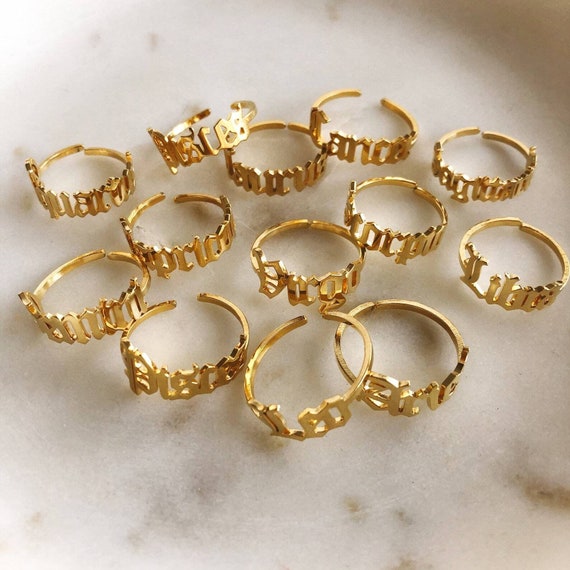 Zodiac Ring Star Sign Ring Zodiac Sign Libra Ring | Etsy