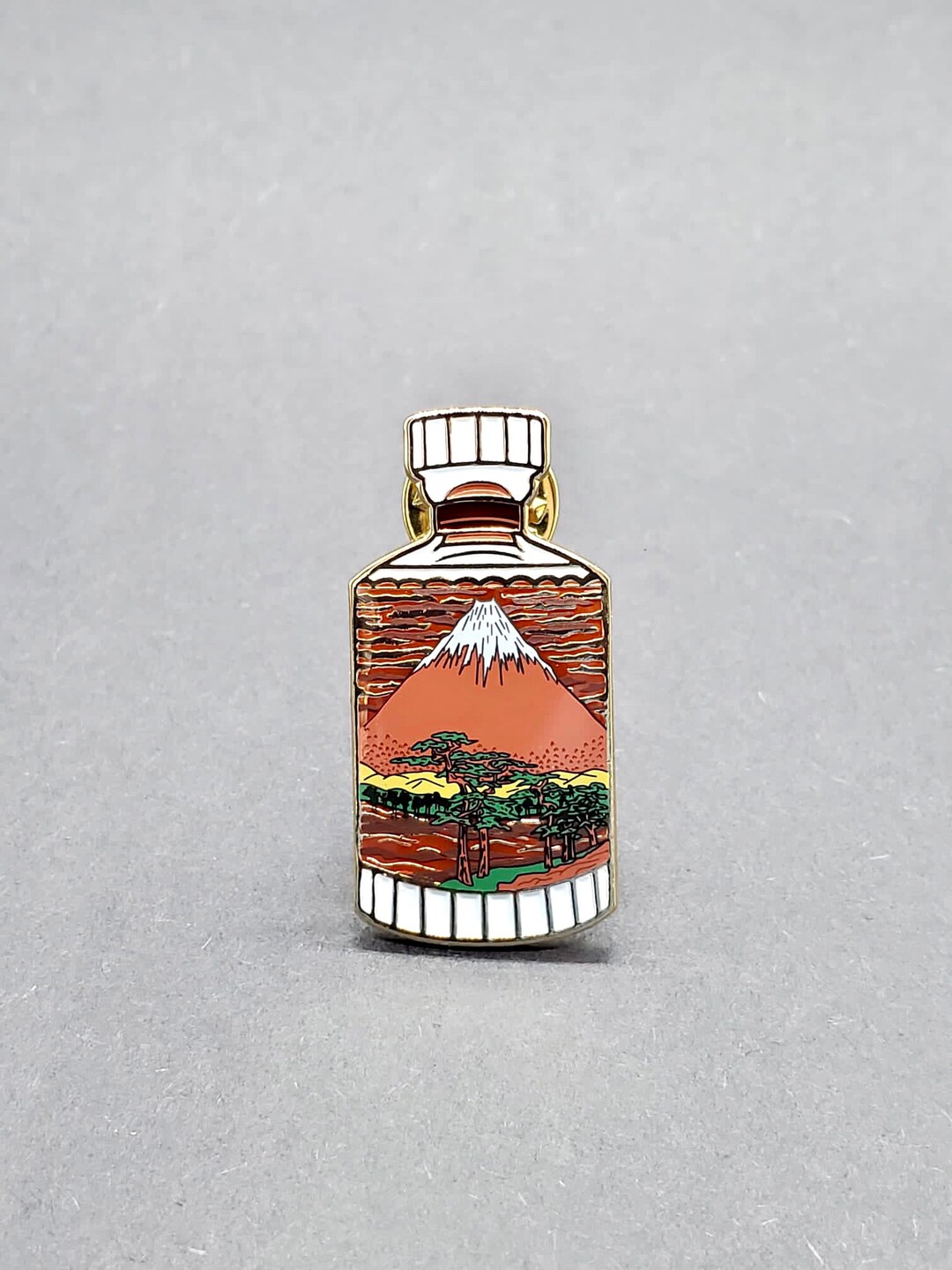 Japanese Whisky Enamel Pin // Mt. Fuji // Whiskey Pins // Whisky ...