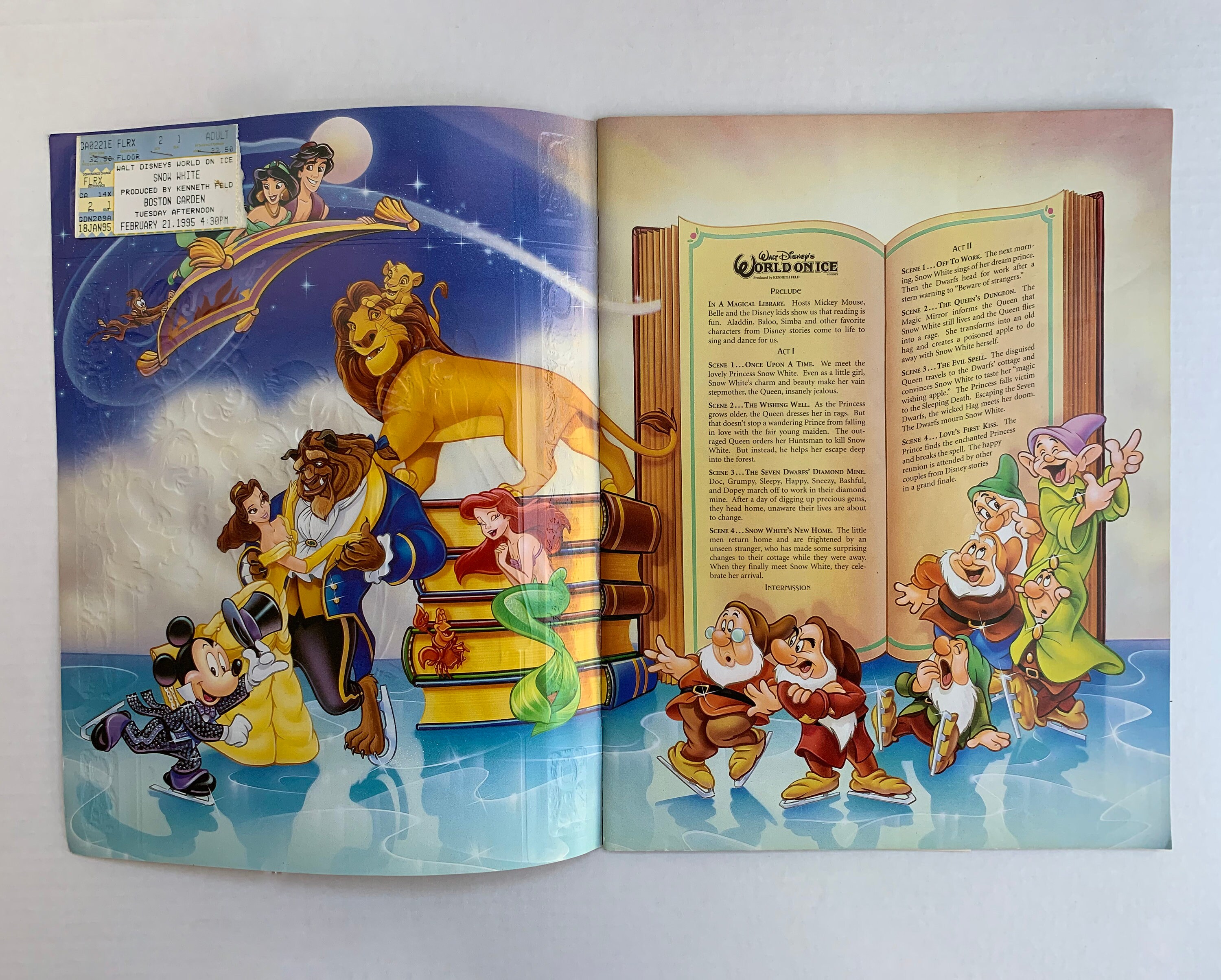 Disney On Ice Snow White Vintage 1994 Program Book | Etsy