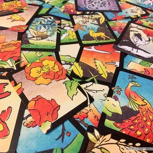 Hanami Hanafuda Playing Cards | Silver Edition | Japanese Flower Cards ...