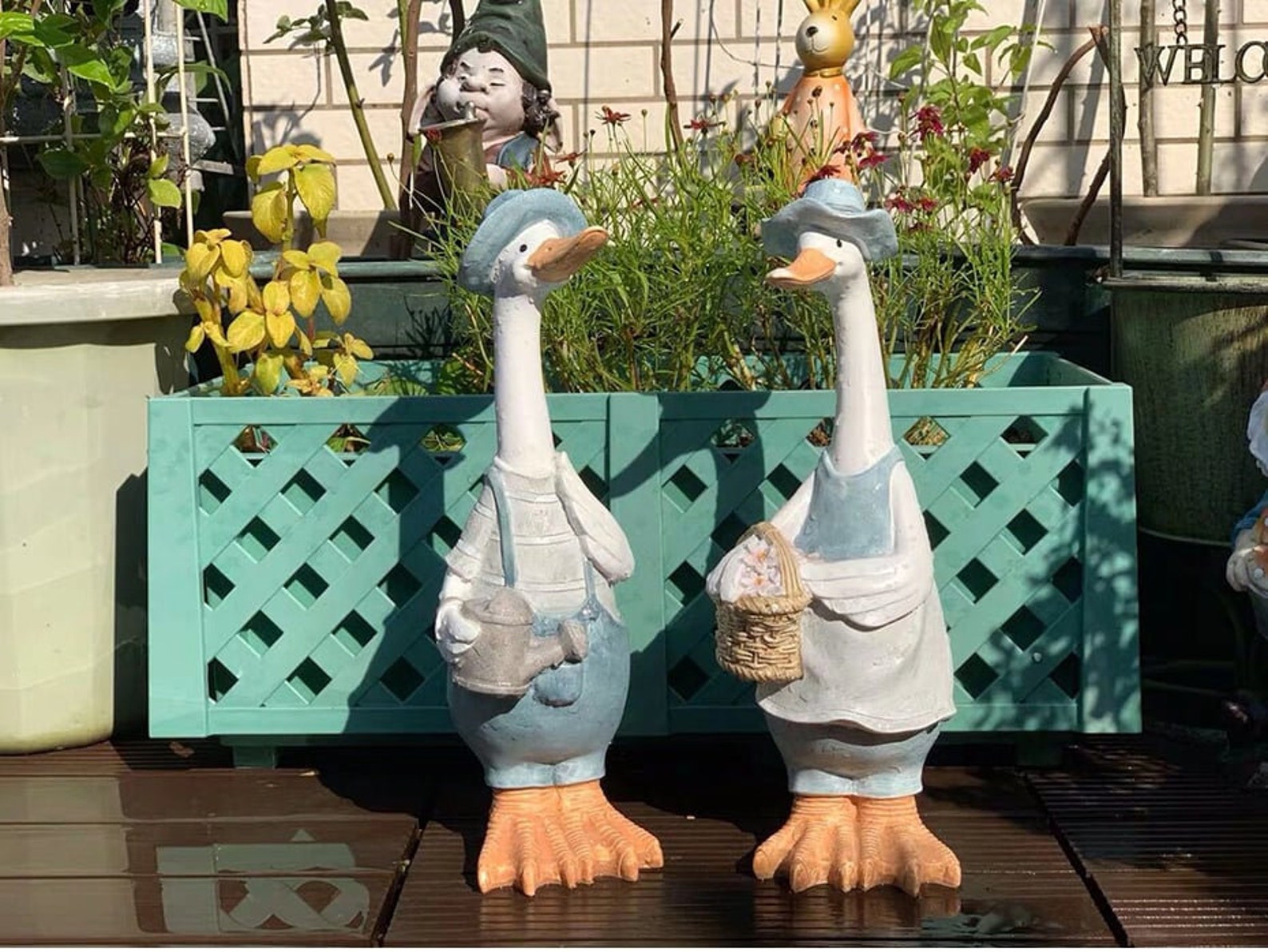 Cute Duck Outdoor Porch Decoration Statue Creative Garden | Etsy