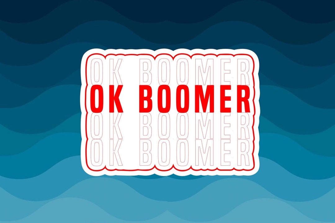 Ok Boomer Sticker Funny Stickers Boomer Stickers Offensive - Etsy
