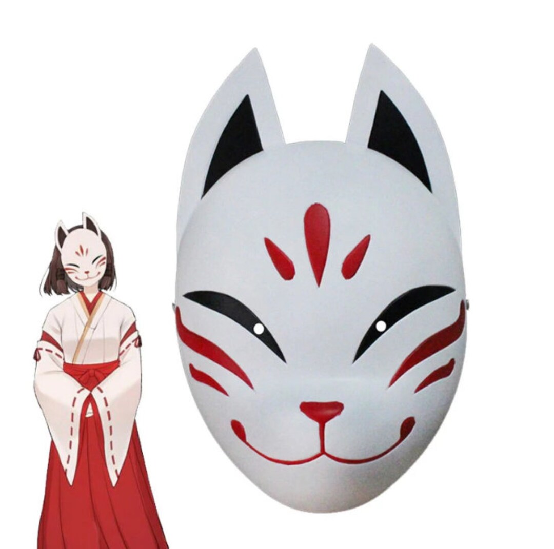 Genshin Impact Hanachirusato Cosplay Fox Mask Kazari Hanachiru - Etsy