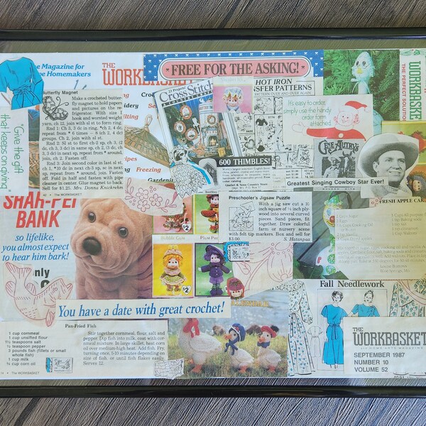 Collage Art the Workspace Magazine - Etsy