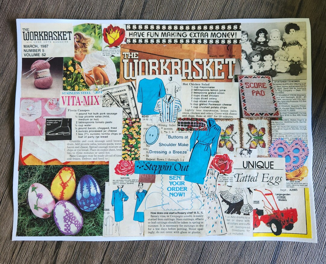 Collage Art the Workspace Magazine - Etsy