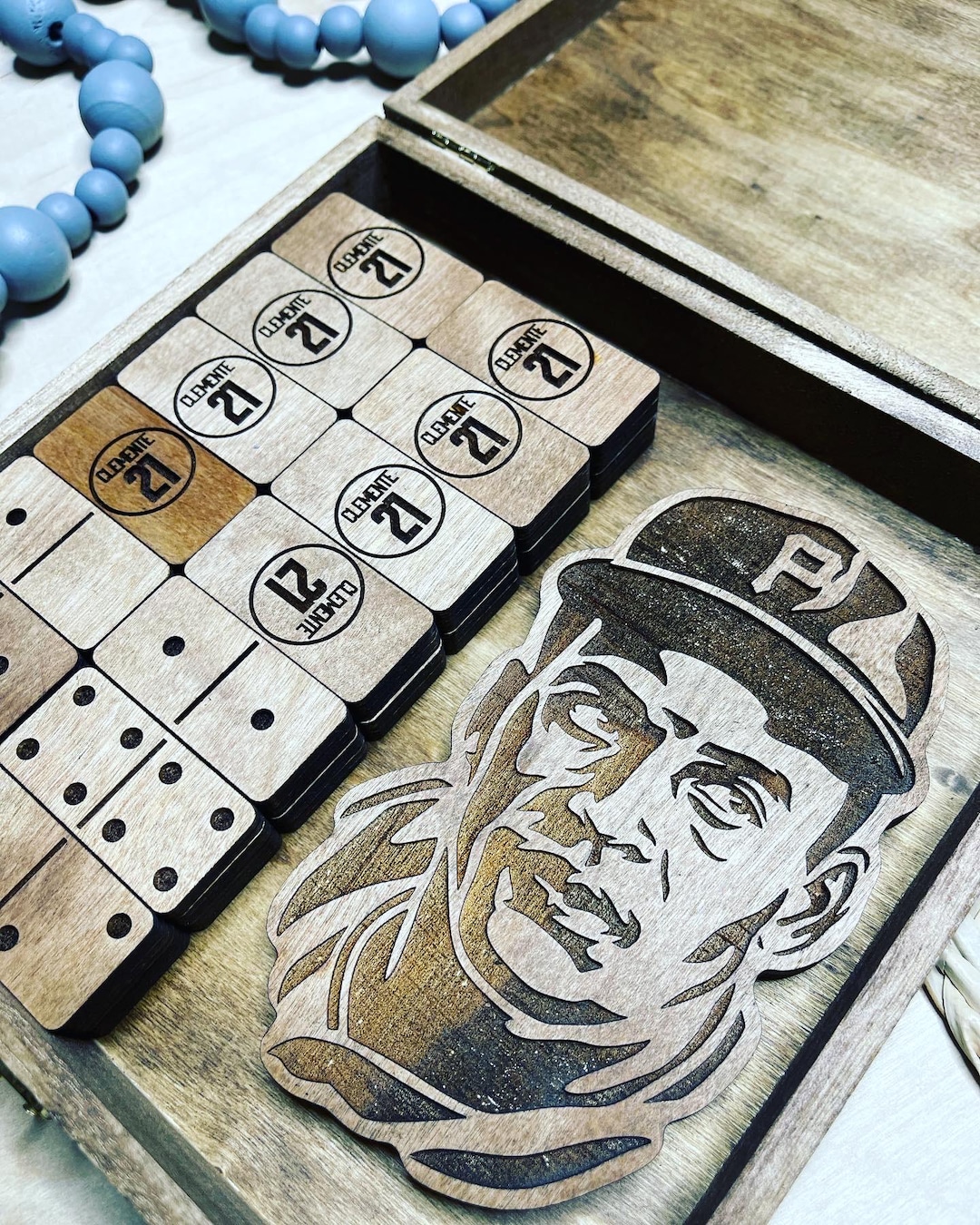 Custom Jumbo Wooden Dominoes With Laser Engraving – Handmade, Unique ...