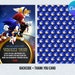 Sonic the Hedgehog Birthday Favor Tag Boy Super Sonic Party Thank You ...