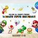 Super Mario Birthday Backdrop Boy Mario Bros Birthday Party Decoration ...