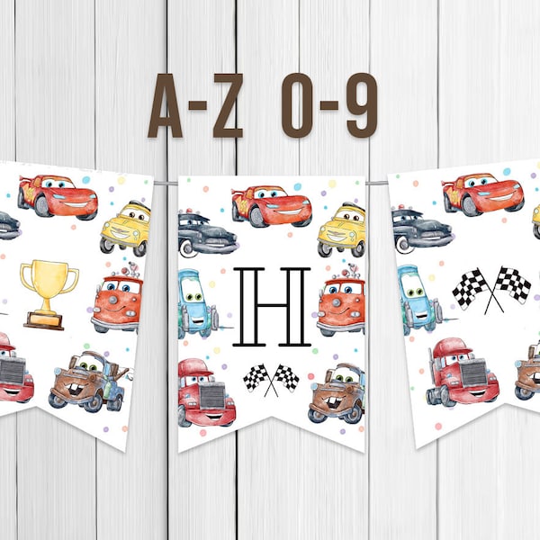 Car Birthday Banner - Etsy