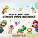 Super Mario Birthday Backdrop Boy Mario Bros Birthday Party Decoration ...