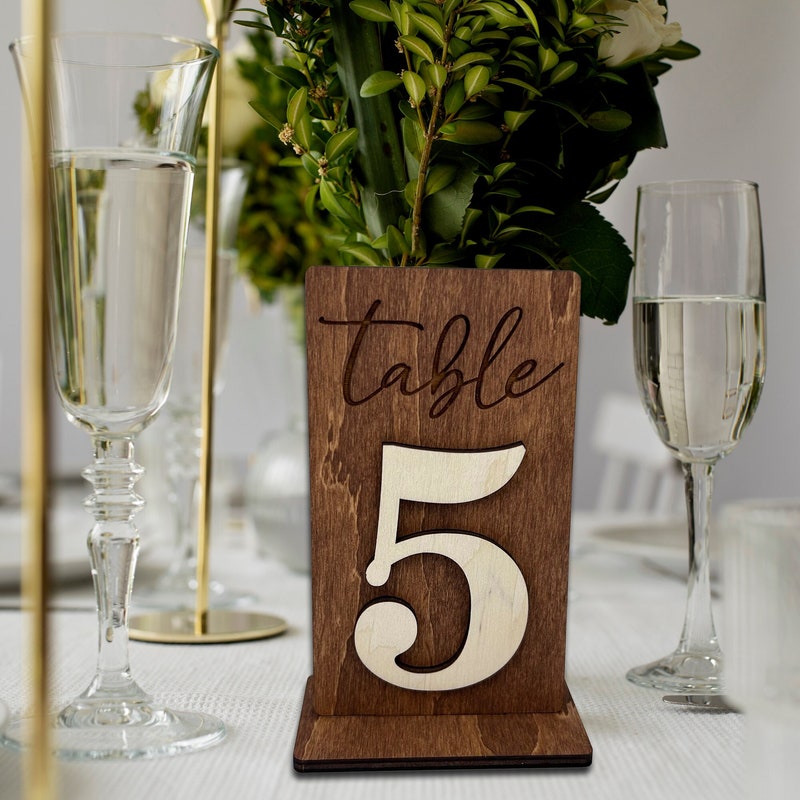 Table Number Stands - Etsy