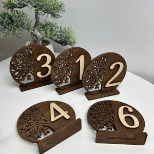 Circle Table Numbers, Boho Wedding Decor, Round Table Number, Wedding ...