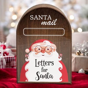 Wooden Card Box for Santa Letters, Christmas Eve Box & Xmas Card Holder ...
