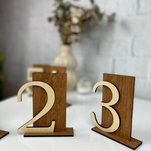 Wooden Table Numbers, Wedding Table Decor, Custom Table Numbers ...