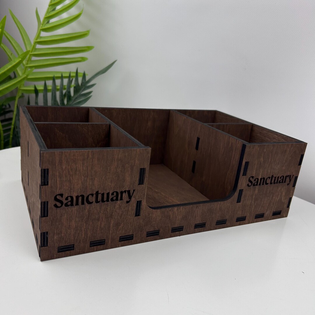 Engraved Wooden Bar Organizer, Bar Accessories Box, Personalize Wooden ...