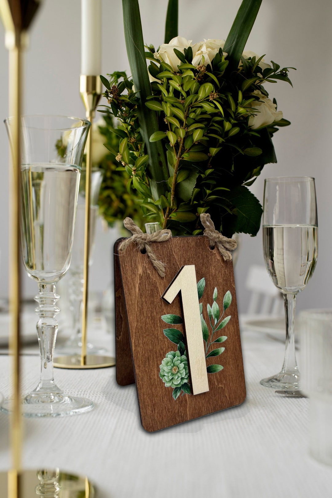Table Numbers Restaurant Wedding, Wooden Table Numbers Set, Table ...